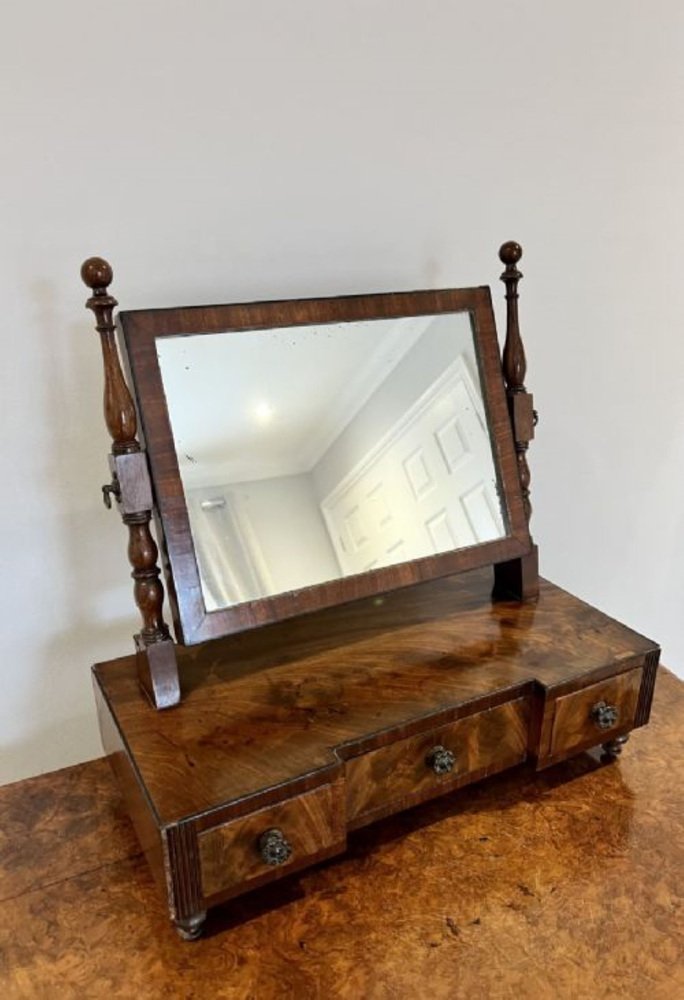 George III Mahogany Dressing Mirror, 1800s for sale at Pamono