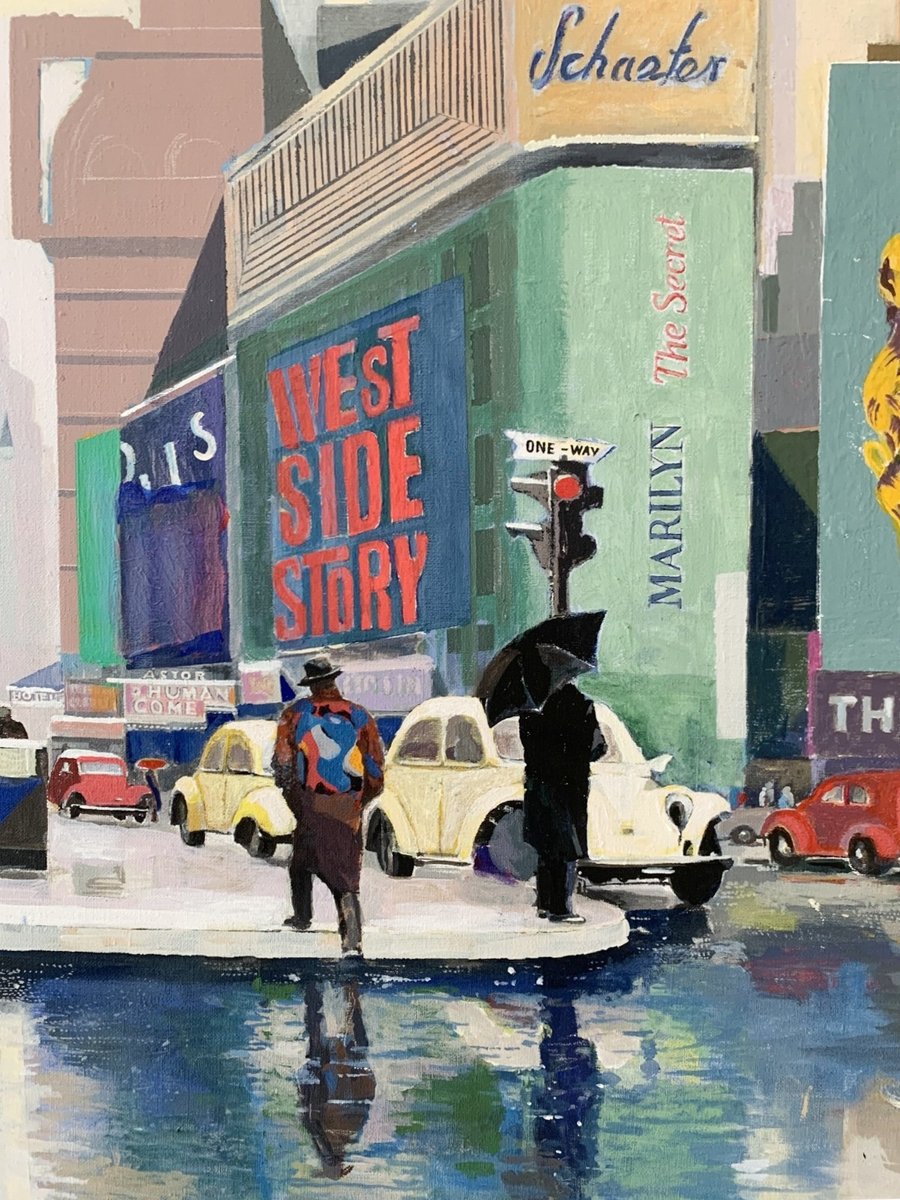 Danuta Dabrowska-Siemaszkiewicz, New York City, Marilyn Monroe, 21st Century, Oil on Canvas for ...