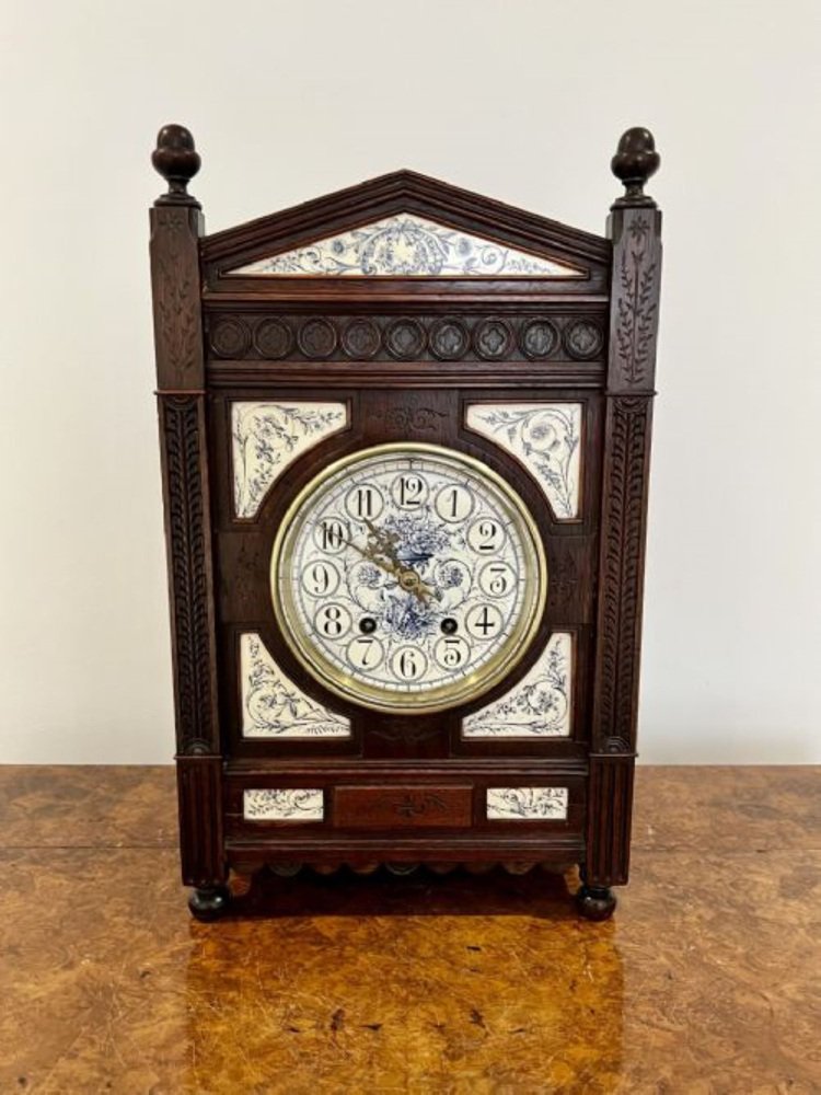 Victorian Ebonies Aesthetic Movement Mantle Clock, 1880s for sale at Pamono