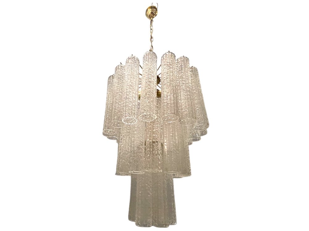 Lustre Tube en Verre, 1960s en vente sur Pamono