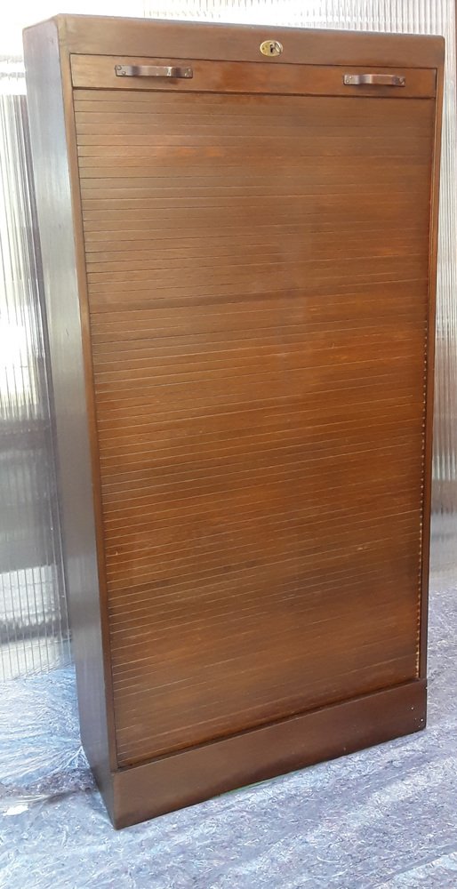 Mid-Century German Office Cabinet with Integrated Pull-Out Writing ...