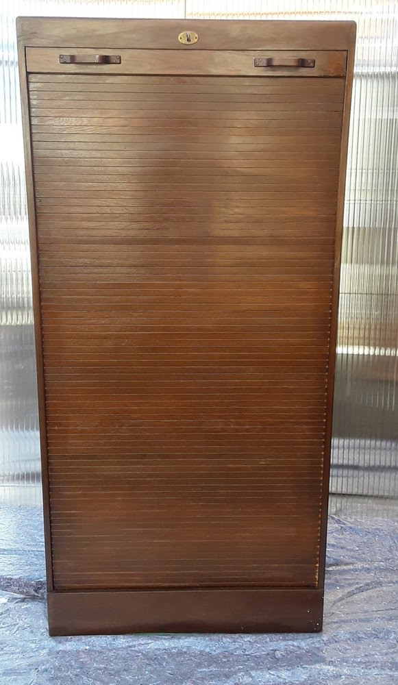 Mid-Century German Office Cabinet with Integrated Pull-Out Writing ...