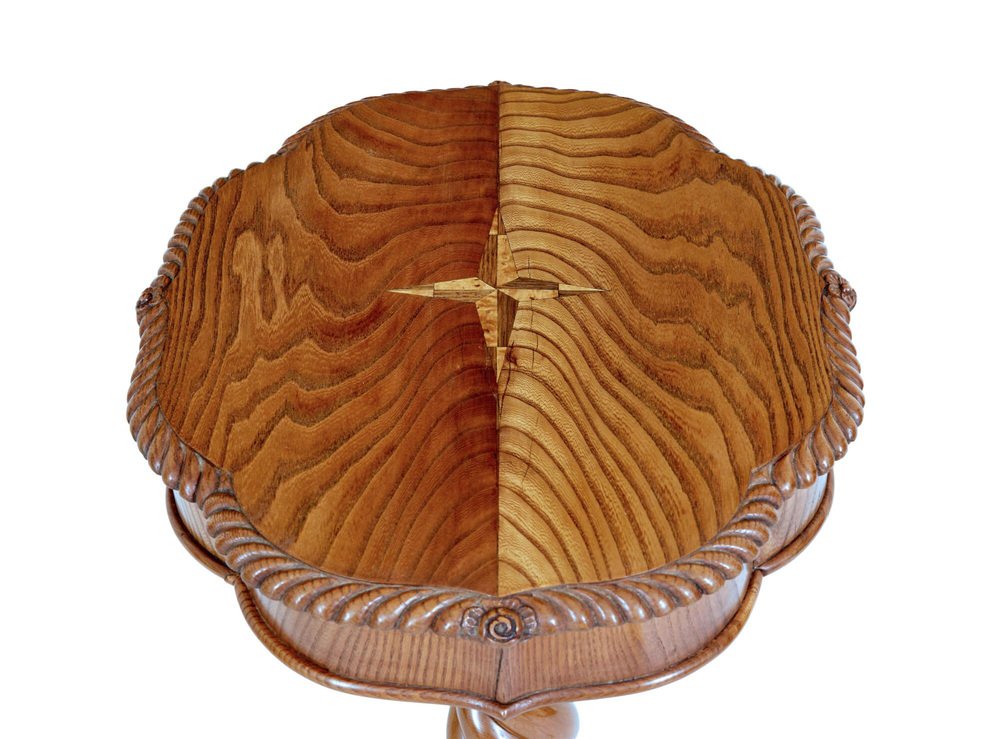 Small 19th Century Elm Occasional Table, 1890s for sale at Pamono