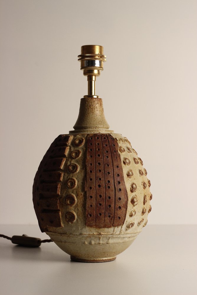 Brutalist Abstract Table Light by Bernard Rooke, 1970s for sale at Pamono