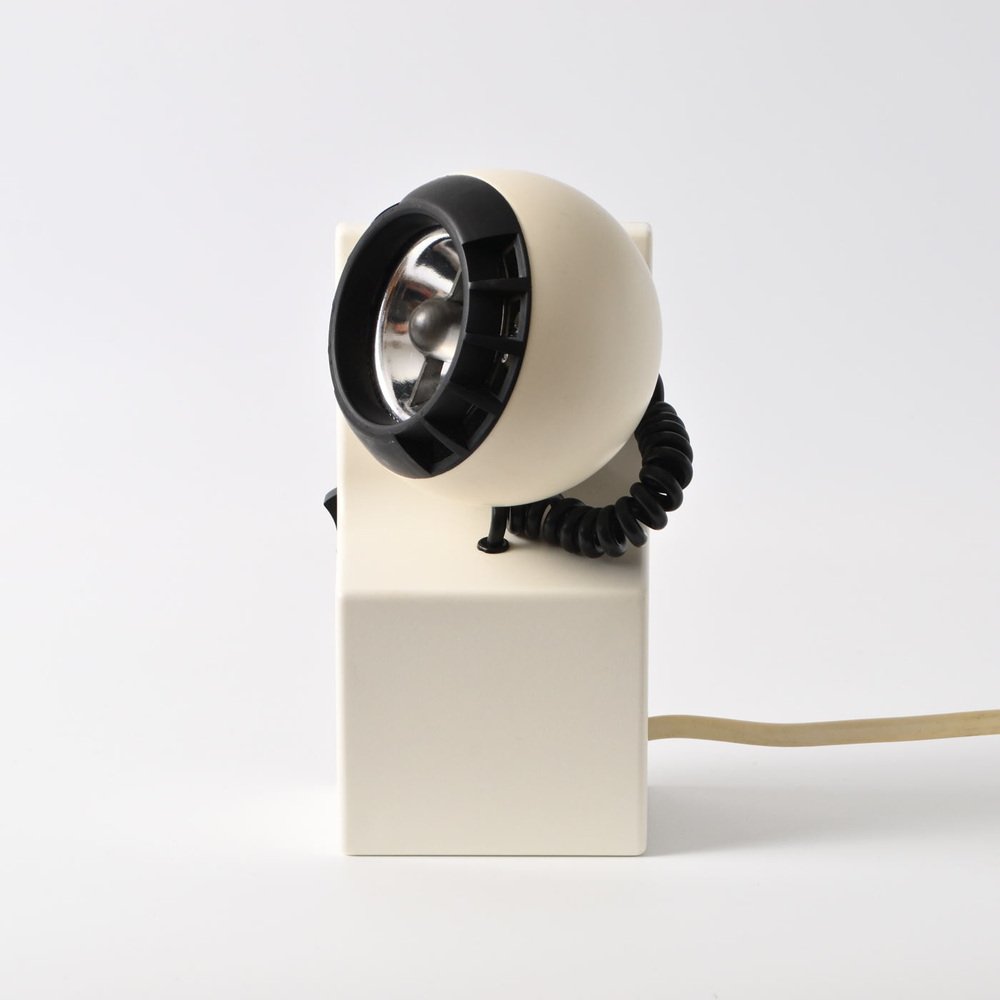 White Mini Spot Lamp by Dieter Witte for Osram, 1970s for sale at Pamono