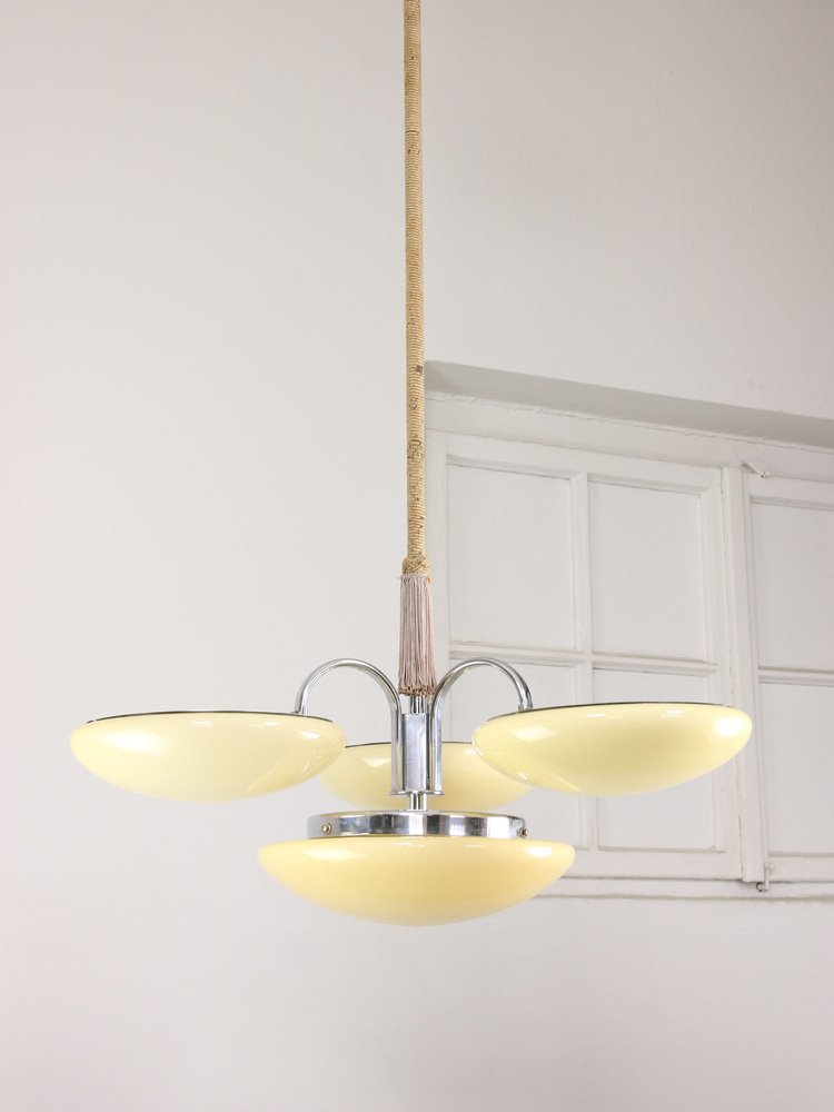 Grand Lustre Cluster Art Déco, 1930s en vente sur Pamono