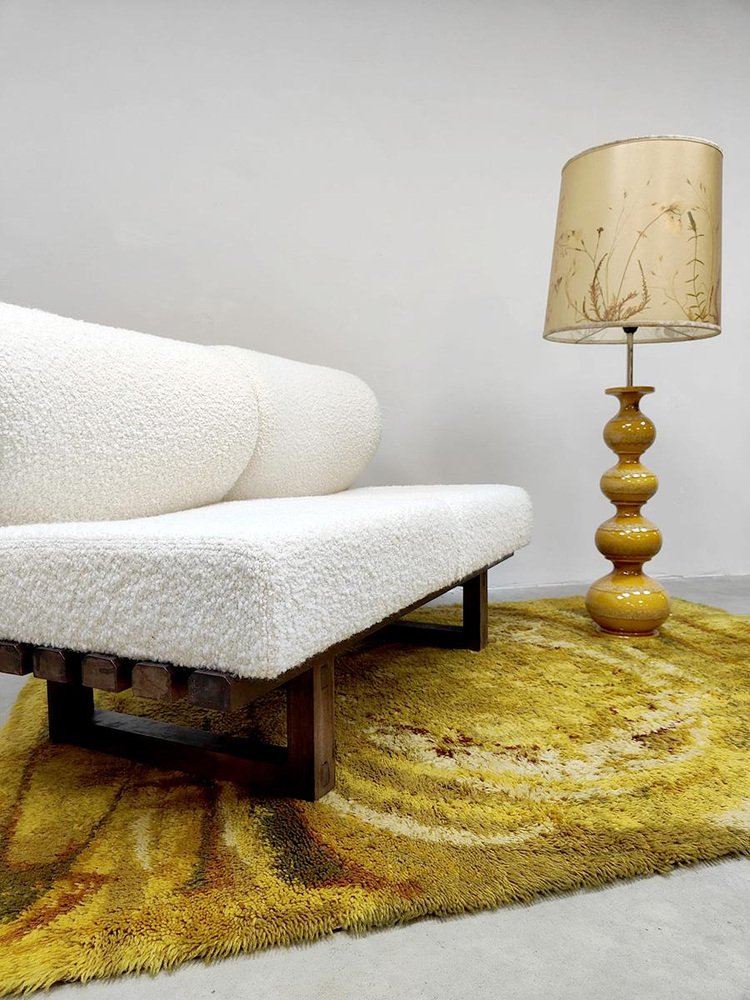 Vintage Swedish Psychedelic Rug, 1960s for sale at Pamono