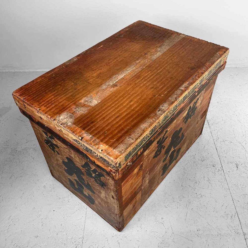 Japanische Tee-Transportbox aus Holz, 1950er bei Pamono kaufen