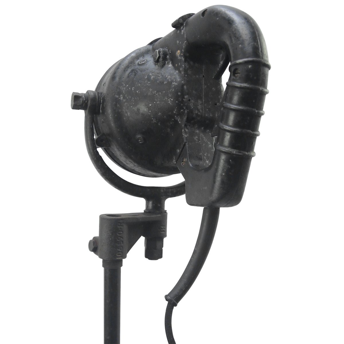 Black Metal Navy Morse Code Signal Floor Lamp, 1950s for sale at Pamono