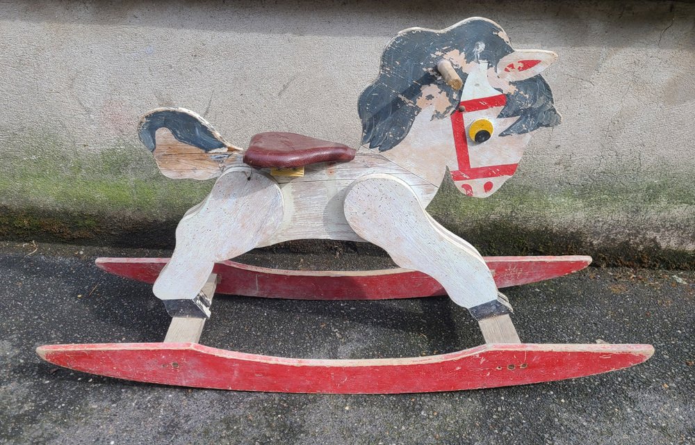 Vintage Rocking Horse, 1950s for sale at Pamono
