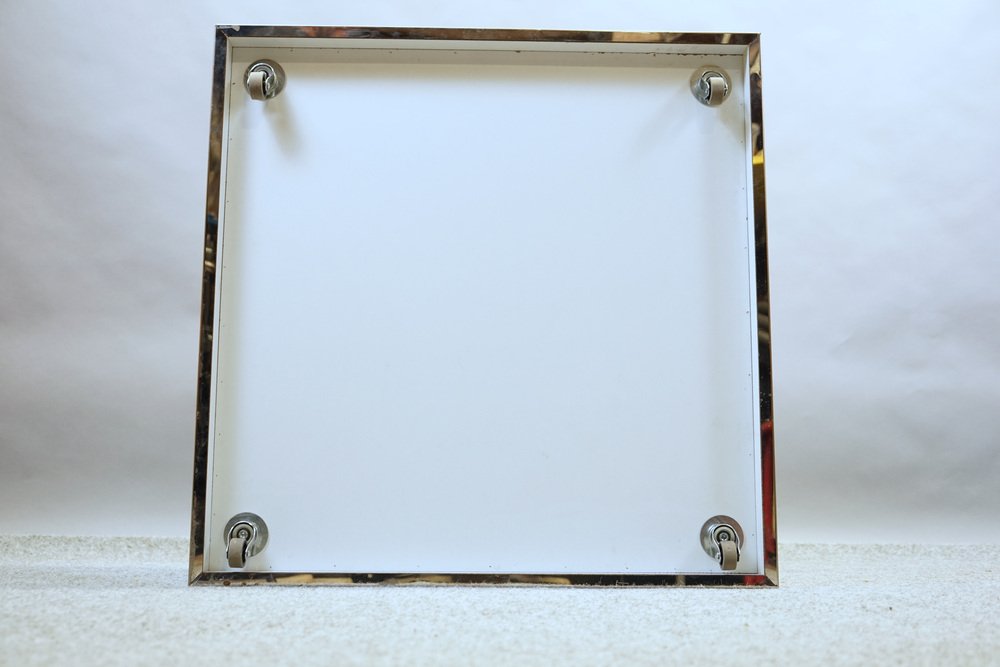 Vintage Italian Mirror Coffee Table, 1970s for sale at Pamono