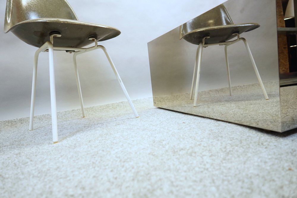 Vintage Italian Mirror Coffee Table, 1970s for sale at Pamono