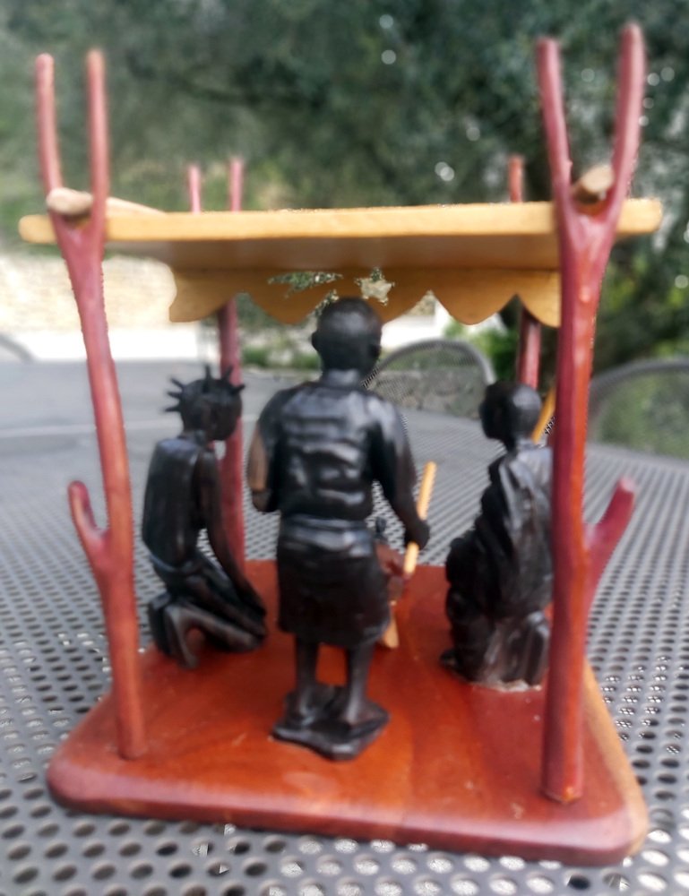African Ebony Wood Nativity Scene, 1990s for sale at Pamono