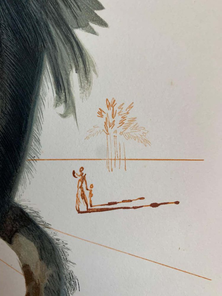 Salvador Dali, Inferno Canto 20, 1970, Engraving for sale at Pamono