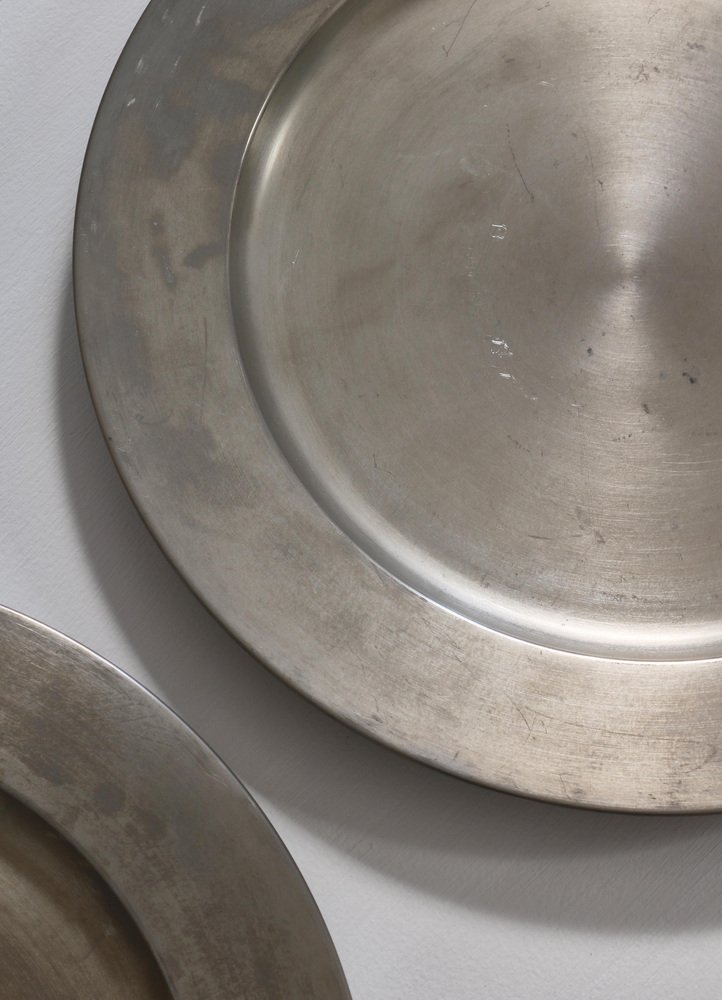 Pewter Charger Plates from Svenskt Tenn, Sweden, 1950s, Set of 6 for ...
