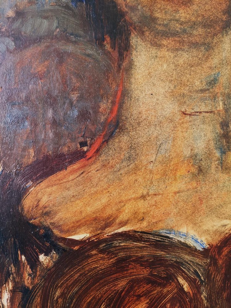 Portrait in Sepia, 1950s, Oil on Board for sale at Pamono