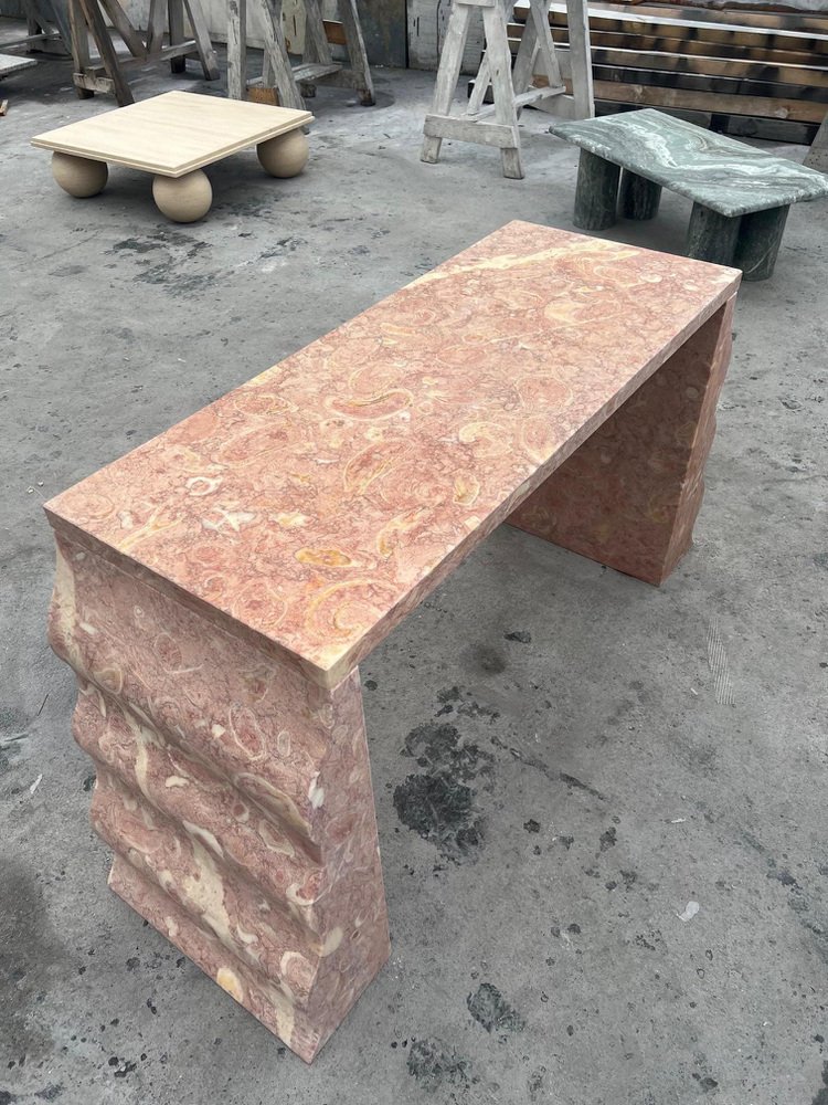 Sculptural Stone Desk by My Habitat Design for sale at Pamono