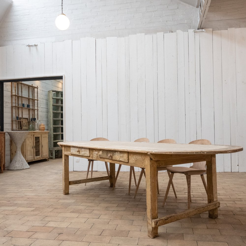 Large Farm Table, 1900s for sale at Pamono