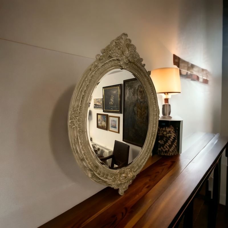 Modern French Rococo Wall Mirror for sale at Pamono