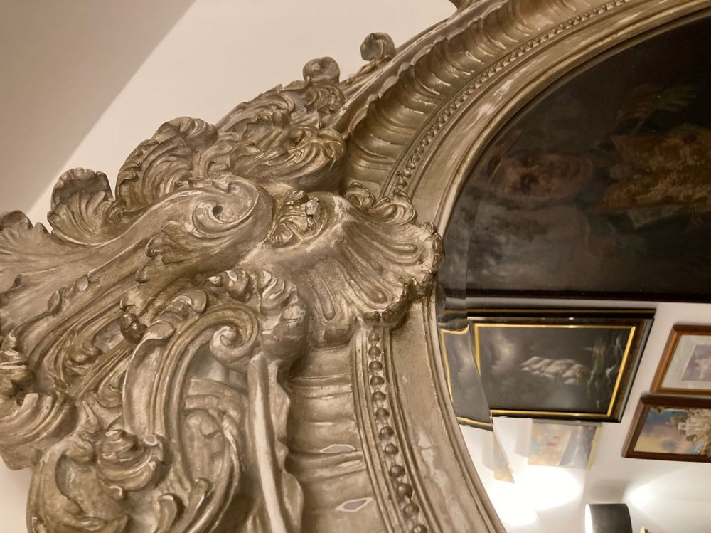 Modern French Rococo Wall Mirror for sale at Pamono