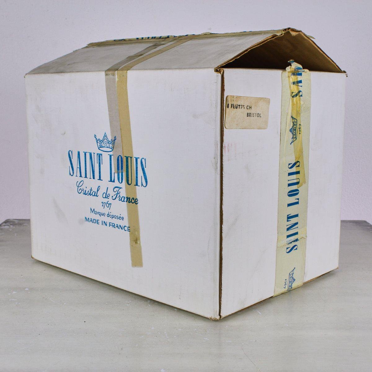 Crystal Flutes from Saint Louis, Set of 6 for sale at Pamono