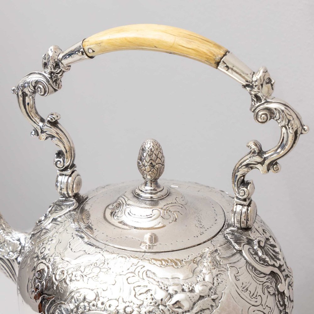 Large Silver Pot with Teapot Warmer, London, 1836 for sale at Pamono