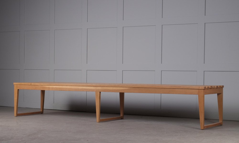 Long Swedish Bench in Oak, 1960s for sale at Pamono