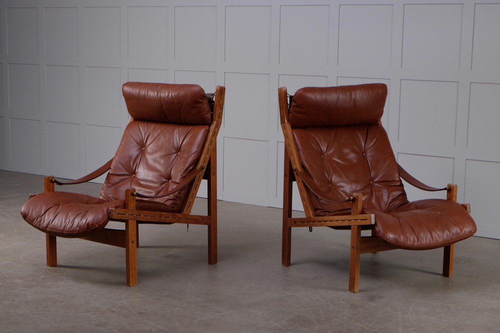 Set of Hunter Easy Chairs attributed to Torbjørn Afdal, 1970s for sale ...