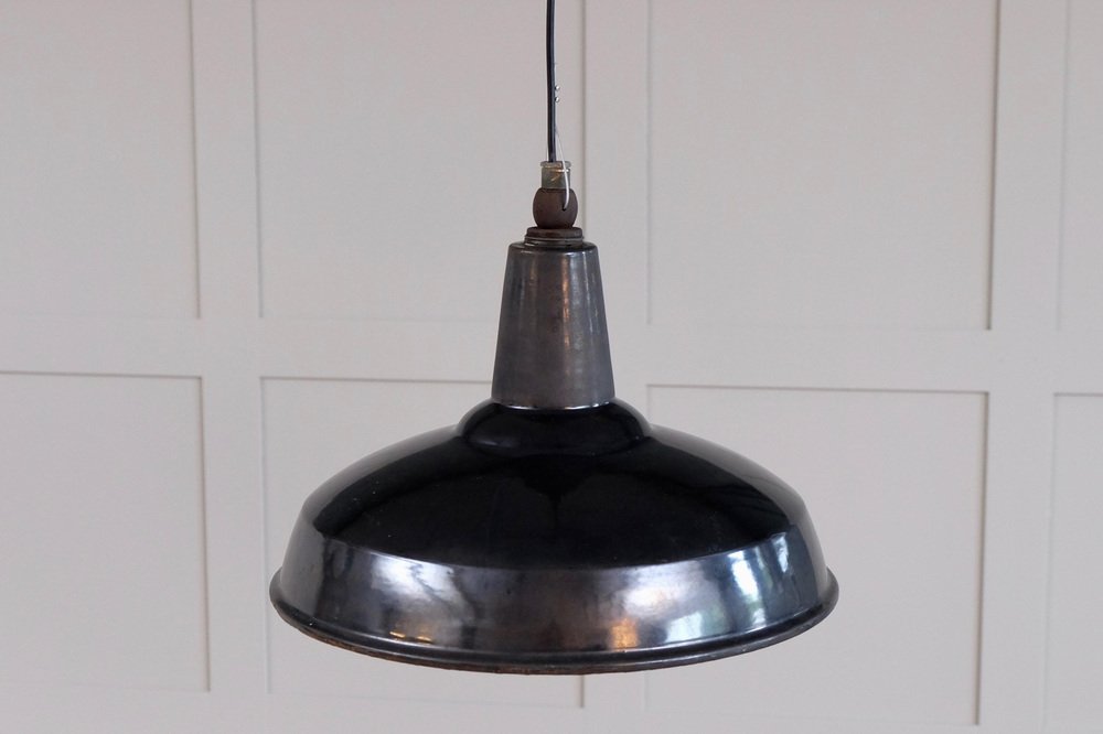 Swedish Enamel Ceiling Light, 1930s for sale at Pamono