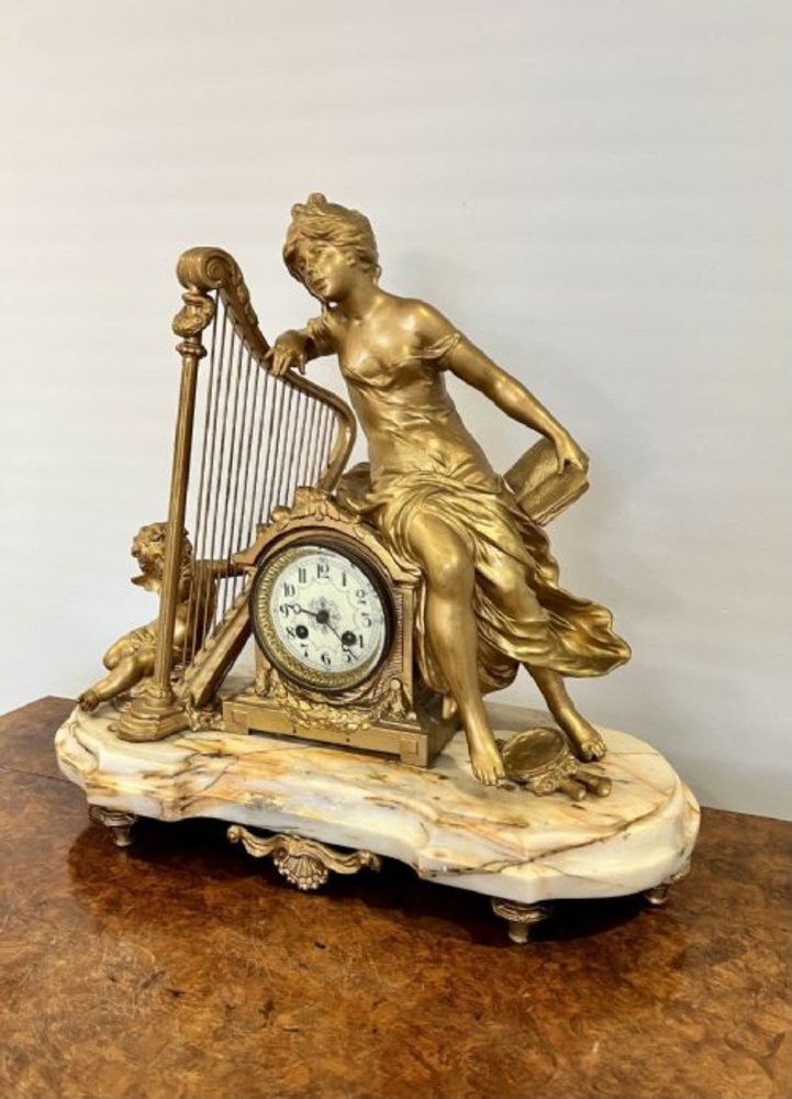 Large Victorian Mantle Clock, 1880s for sale at Pamono