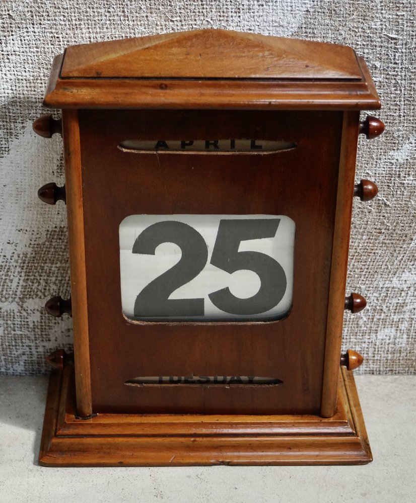 Vintage Perpetual Calendar, 1890s for sale at Pamono