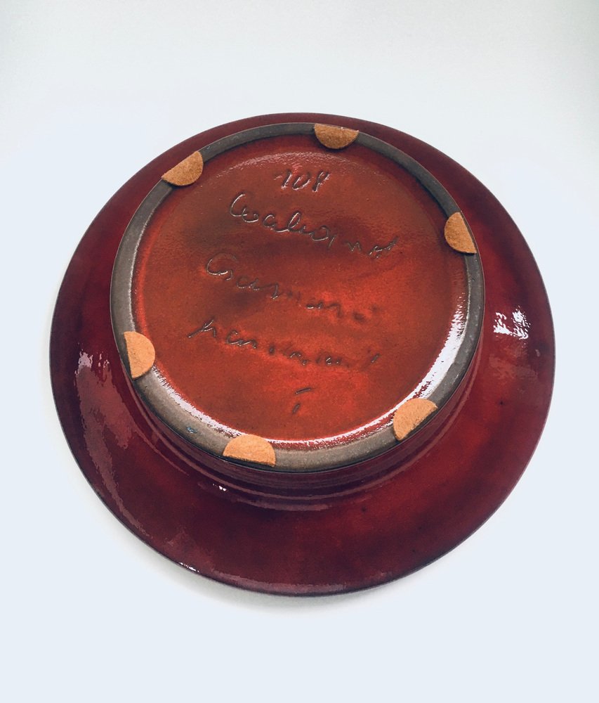 MidCentury Art Pottery Dish by Hans Welling for Ceramano Ceralux, West ...