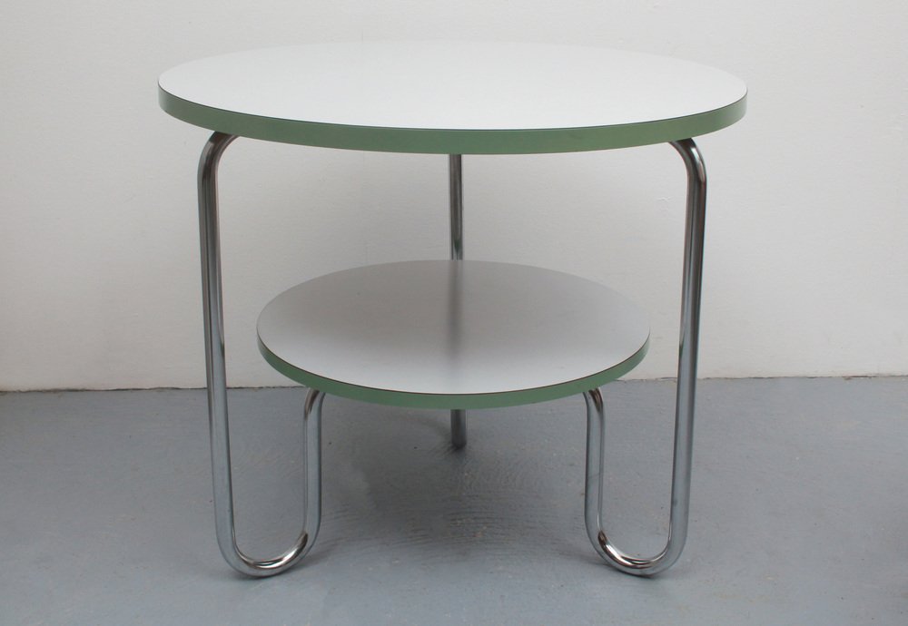 Art Deco Loop Table in Steel Tube, 1930 for sale at Pamono