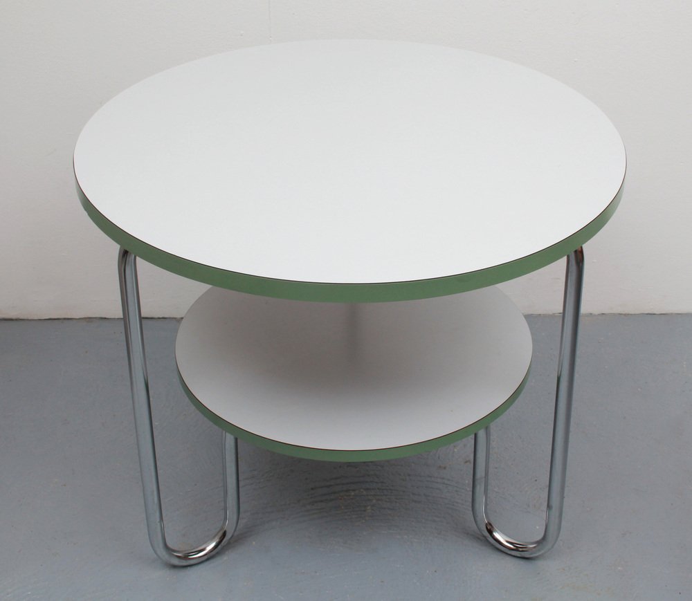 Art Deco Loop Table in Steel Tube, 1930 for sale at Pamono