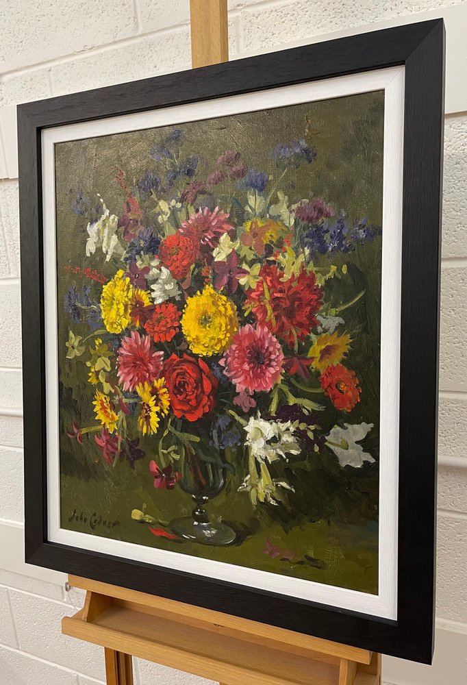 John Whitlock Codner RWA, Still Life Flowers in Glass Vase, Oil ...