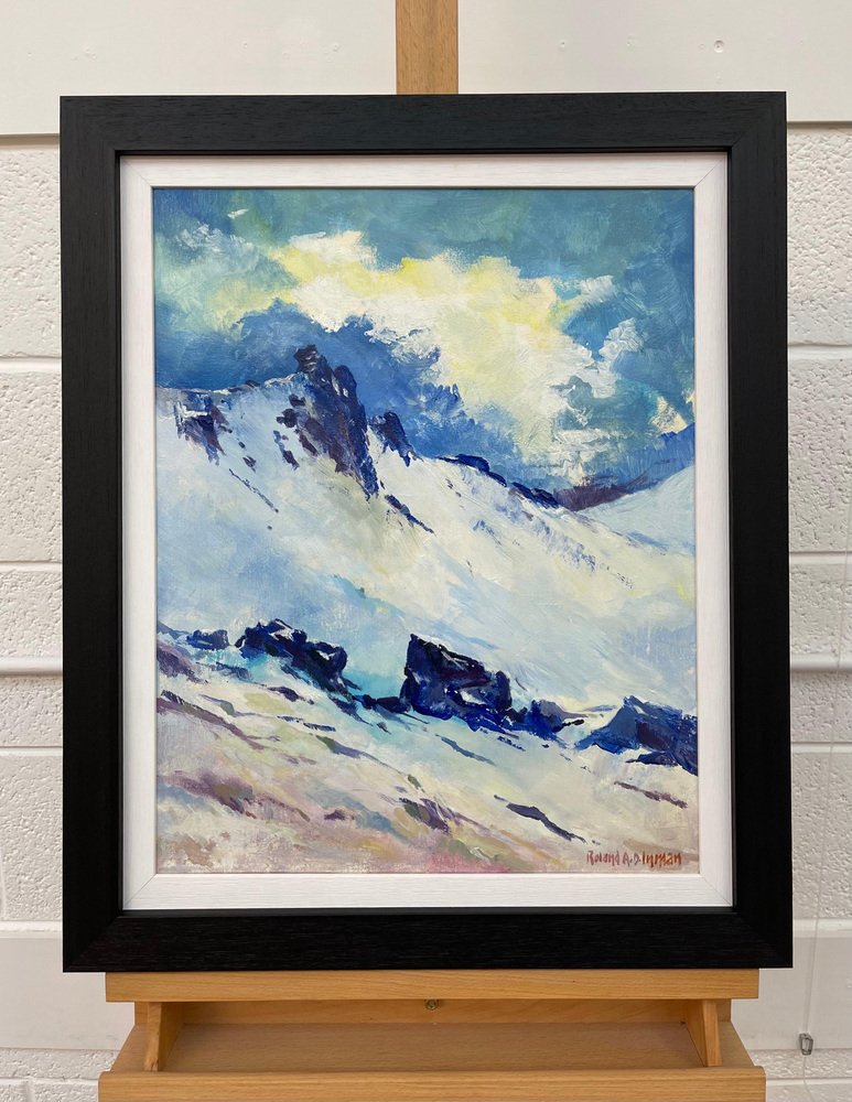 Roland AD Inman, Blue & White Mourne Mountains, 2000, Öl bei Pamono kaufen