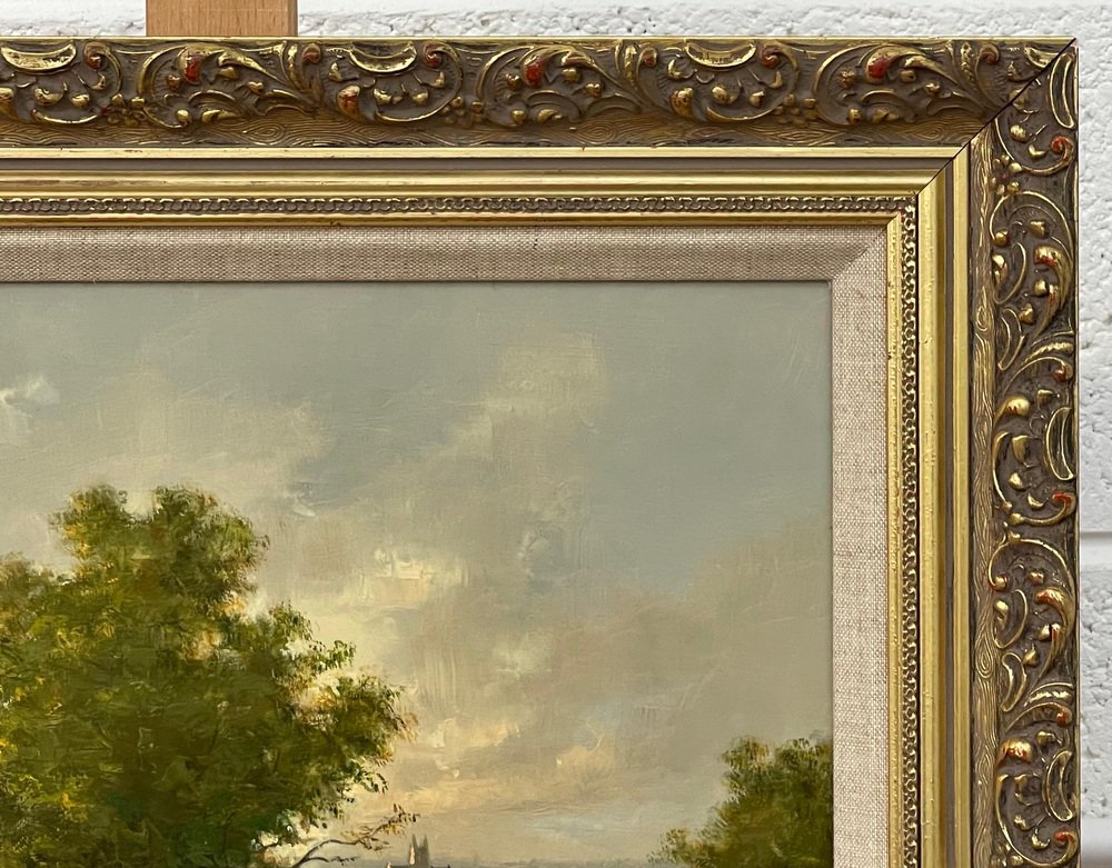 Gudrun Sibbons, Countryside Scene with Children, Ducks, Horse & Dogs ...