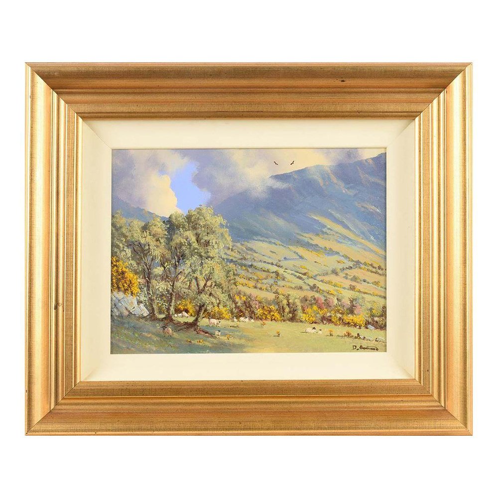 David Overend, Rural Mountain Scene with Sheep in Ireland, 1975 ...