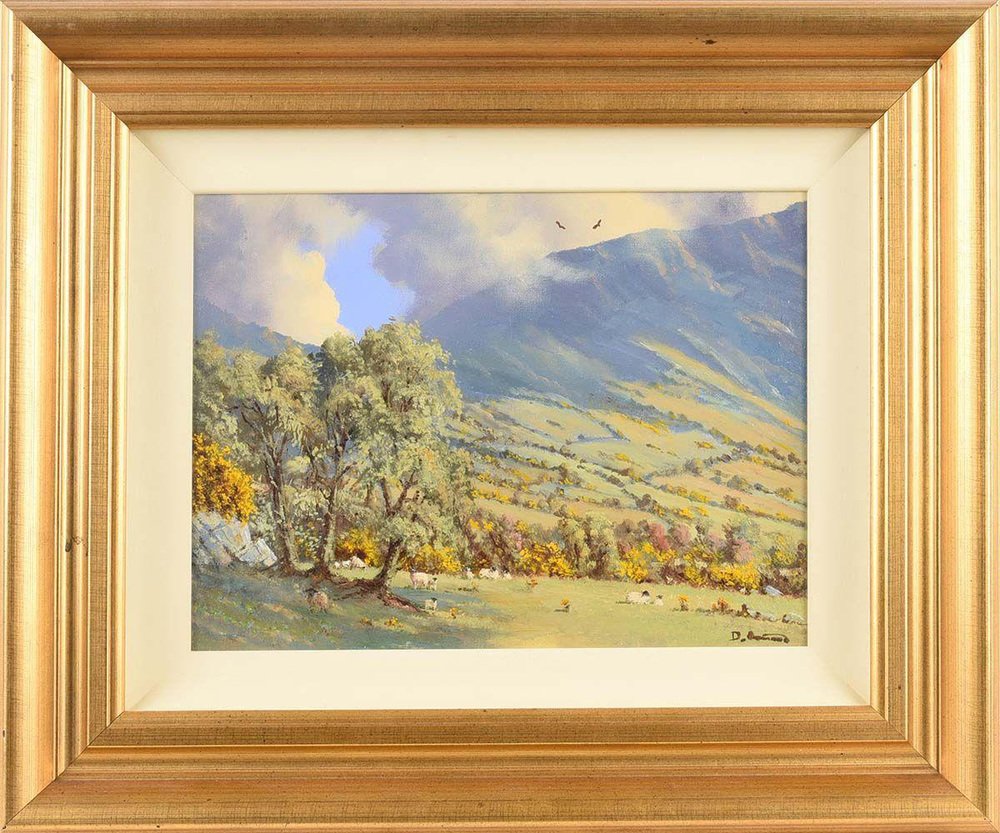 David Overend, Rural Mountain Scene with Sheep in Ireland, 1975 ...