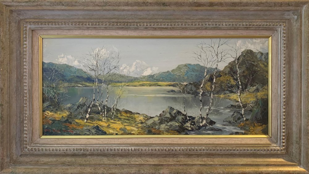 Charles Wyatt Warren, Snowdon Mountains & Lakes in Wales, 1975, Oil ...