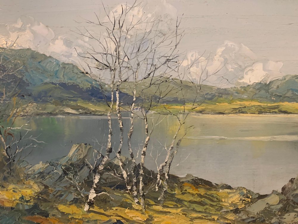 Charles Wyatt Warren, Snowdon Mountains & Lakes in Wales, 1975, Oil ...
