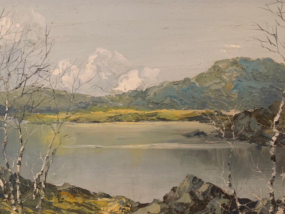 Charles Wyatt Warren, Snowdon Mountains & Lakes in Wales, 1975, Oil ...