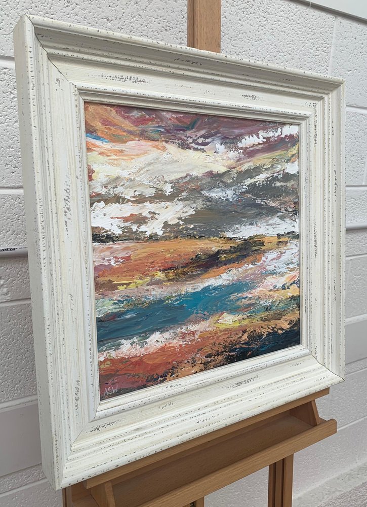 Angela Wakefield, Expressive Abstract River Landscape, 2020, Acrylic on ...