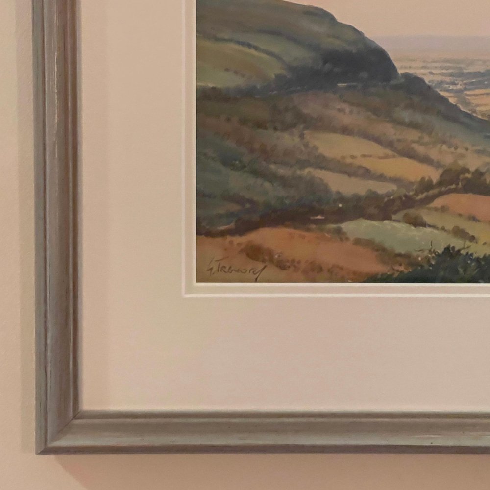 George Trevor, Irish Valley, 1980, Watercolour, Framed for sale at Pamono