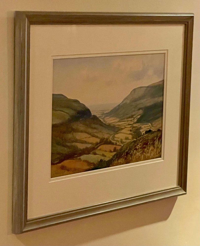 George Trevor, Irish Valley, 1980, Watercolour, Framed for sale at Pamono