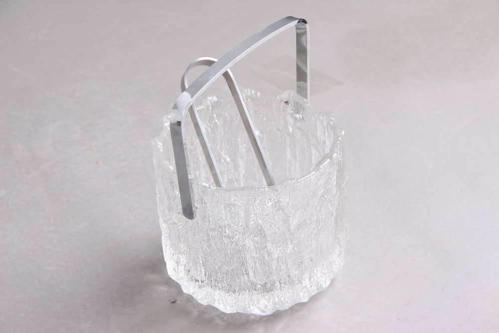 Finnish Iittala Ice Bucket with Stelton Ice Cream Tongs by Tapio ...