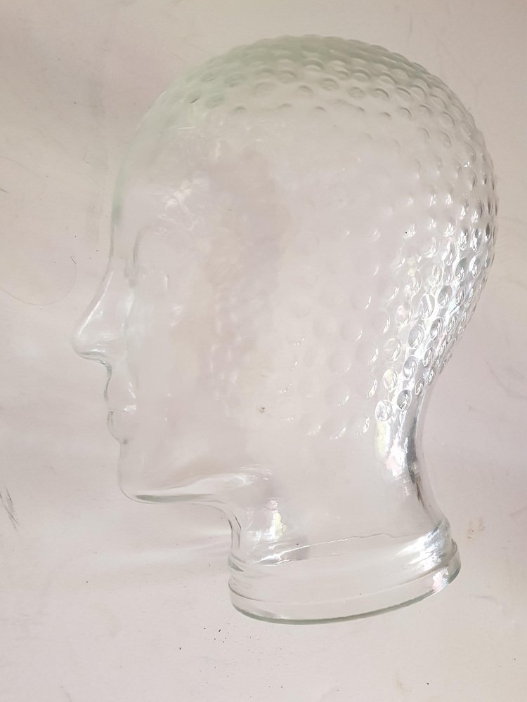 Vintage Glass Head, 1970s for sale at Pamono