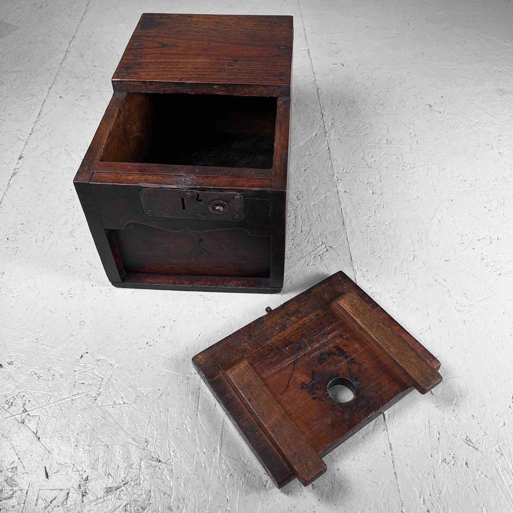 Meiji Wooden Zenibako Temple Charity Box, Japan for sale at Pamono