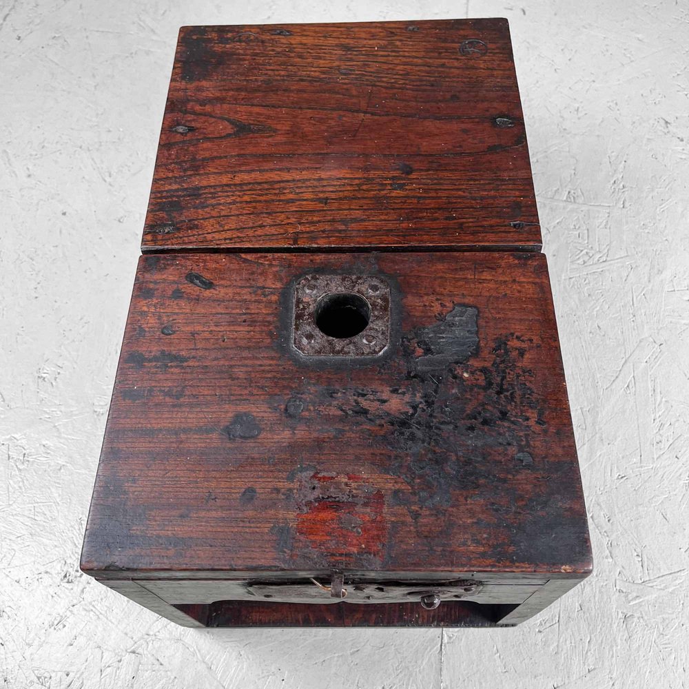 Meiji Wooden Zenibako Temple Charity Box, Japan for sale at Pamono