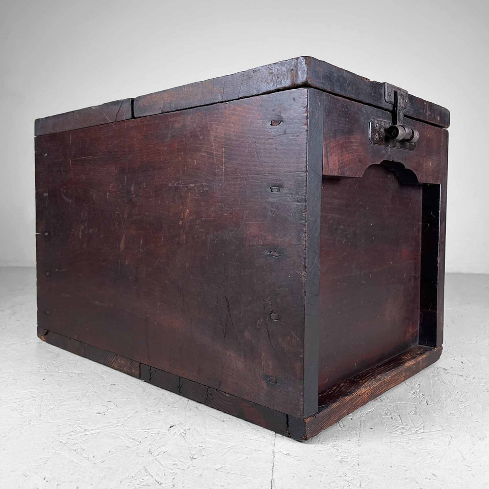 Meiji Wooden Zenibako Temple Charity Box, Japan for sale at Pamono